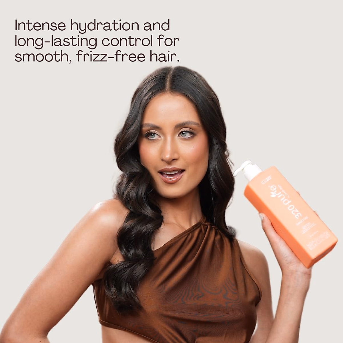 320Pure Smoothie Leave In Conditioner 8oz, Sulfate Free, Color Safe & Lightweight Formula, Deep Repair Moisturizing Detangler for Frizzy, Curly, Thick, Wavy, Dry & Damaged Hair