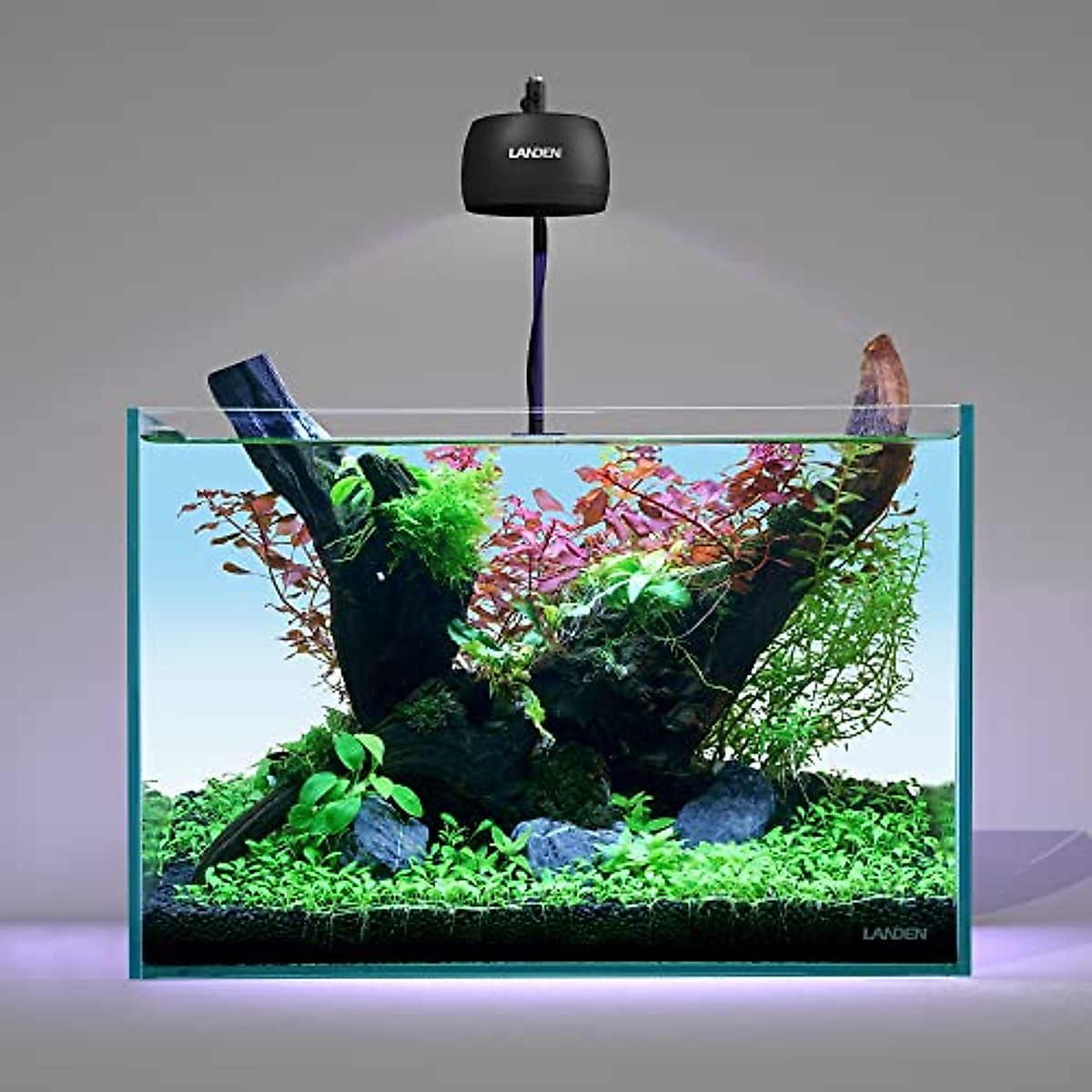 LANDEN HYDROLIT 35 RGB LED Aquarium Light for Freshwater- Full Spectrum Lighting with Adjustable BrightnessWith Controller(Light with Mount Kits only)