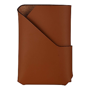 RUBAB MEN Premium Vegan Leather Minimalist Wallet Cum Card Holder (Tan)