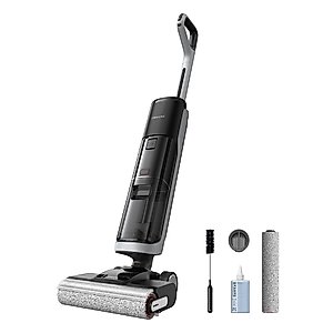 dreame H14 Pro Wet Dry Vacuum Cleaner, 180° Lie-Flat Vacuum Mop, 140°F Washing and Fast Hot Air Drying, Powerful 18kPa Suction Floor Cleaner Machine, Easy GlideWheel Movement, Smart App Control