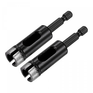 uxcell Diamond Hole Saw Core Drill Bit, 16mm Diameter 1/4" Hex Shank Sintered Diamond Hole Cutter for Masonry Porcelain Tile Marble Stone 2pcs