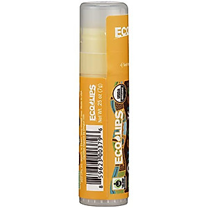 ECO LIPS Organic Mongo Kiss Vanilla Honey Lip Balm, 0.25 OZ