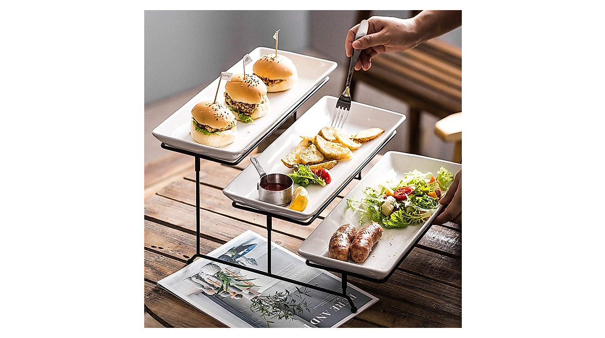 Porcelain Baking Set - 3 Tier Buffet Server