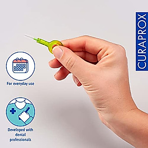Curaprox CPS 011 Prime Refill Interdental Brushes, 8-Piece Refill Pack interdental Brushes CPS 011 Prime, 1.1 mm to 5.0 mm, Green