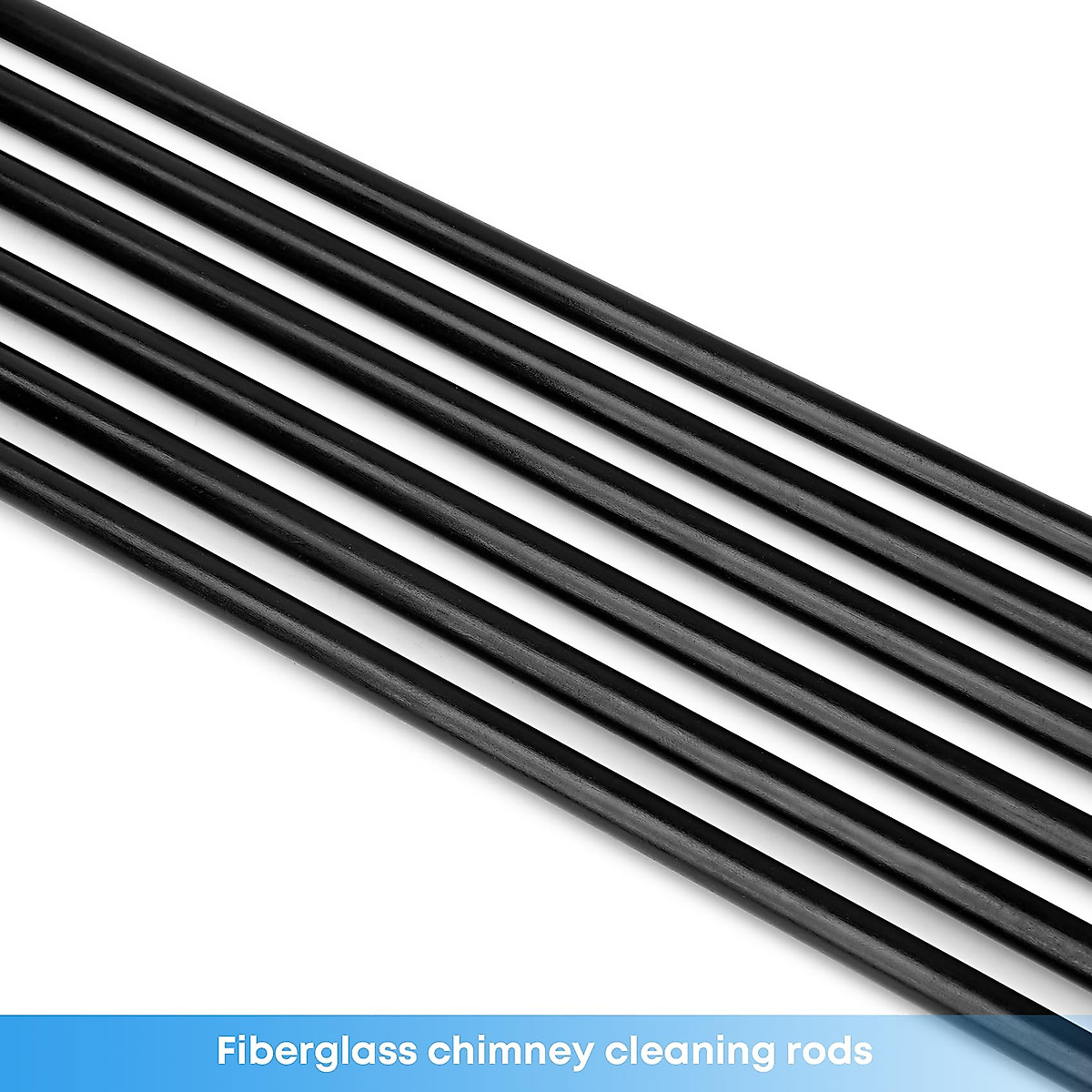 Stanbroil 18-Foot Fiberglass Chimney Rod Kit, 1/4" NPT Fittings, Used with Brush to Clean Debris from Chimney