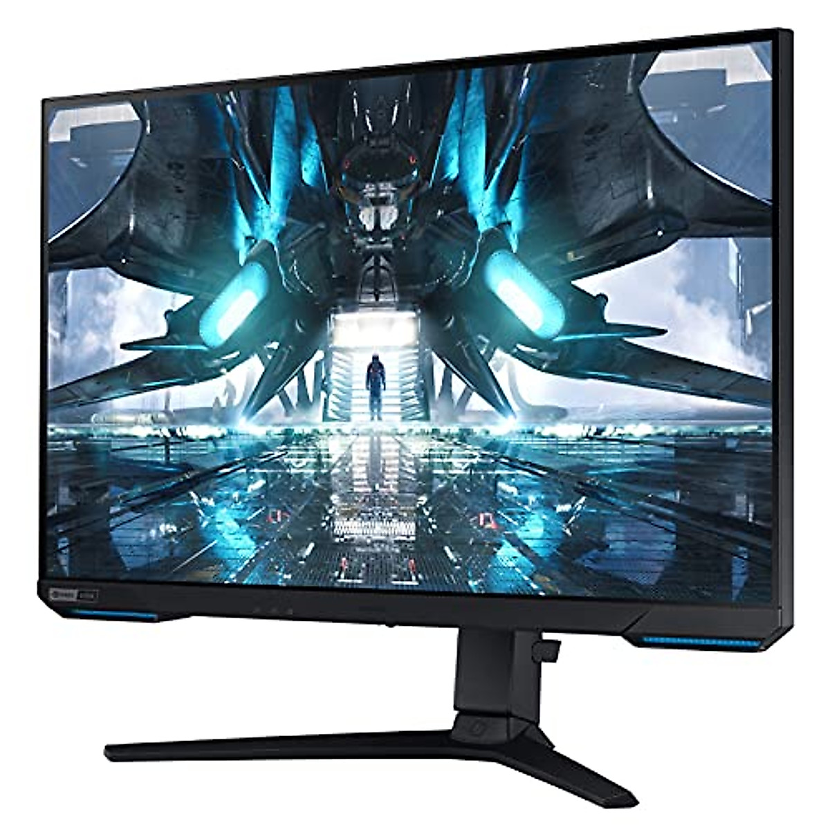 SAMSUNG 28" Odyssey G70A Gaming Monitor, 4K UHD LED Display, HDR 400, 144Hz, 1ms Response, G-Sync and FreeSync Premium Support, Front Light Panels, LS28AG700NNXZA, Black