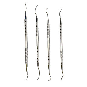 Tipton Stainless Steel Picks with Double Facing Sides for Firearm Cleaning and Maintenance, Set of 4