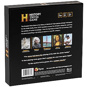 HISTORY Channel Trivia Game - 2000+ Fun General Knowledge Questions for Adults, Family and Teens in The Pursuit of Trivial Knowledge - The Perfect Party Card Game for Board Games Night with your Group