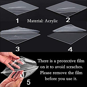 Wine glass holder, acrylic wall-mounted wine glass holder, tableware under the cabinet, wine glass holder and Glasses storage rack, kitchen cabinet storage rack (Transparent 2 pieces)