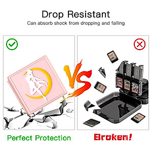 UFOPETIE 12 in 1 Game Card Case for Nintendo Switch Sailor Moon Switch Game Case,for Nintendo Switch Game Storage Nintendo Switch Game Card Case,for Switch Accessories(Thumb Grip 2PCS)