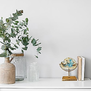 Decorative Agate Stone Slice on Metal Stand