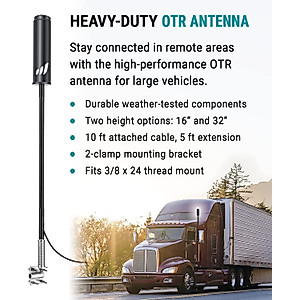 SureCall Fusion2Go OTR Cell Phone Signal Booster for Trucks, Work Vans, Fleets, Boosts 5G/4G LTE, Verizon AT&T Sprint T-Mobile, Large Vehicle RV Trailer, Multi-User, FCC Approved, USA Company