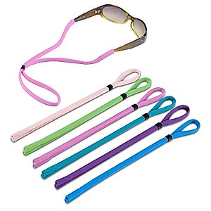 HENOARL Kids Glasses Strap and Sunglasses Strap Universal Fit for Kids and Men Women, Glasses Band and Colorful Eyeglasses Strap to Boys Girls Skin Friendly Materials Safe and Comfortable Style 6 Pack
