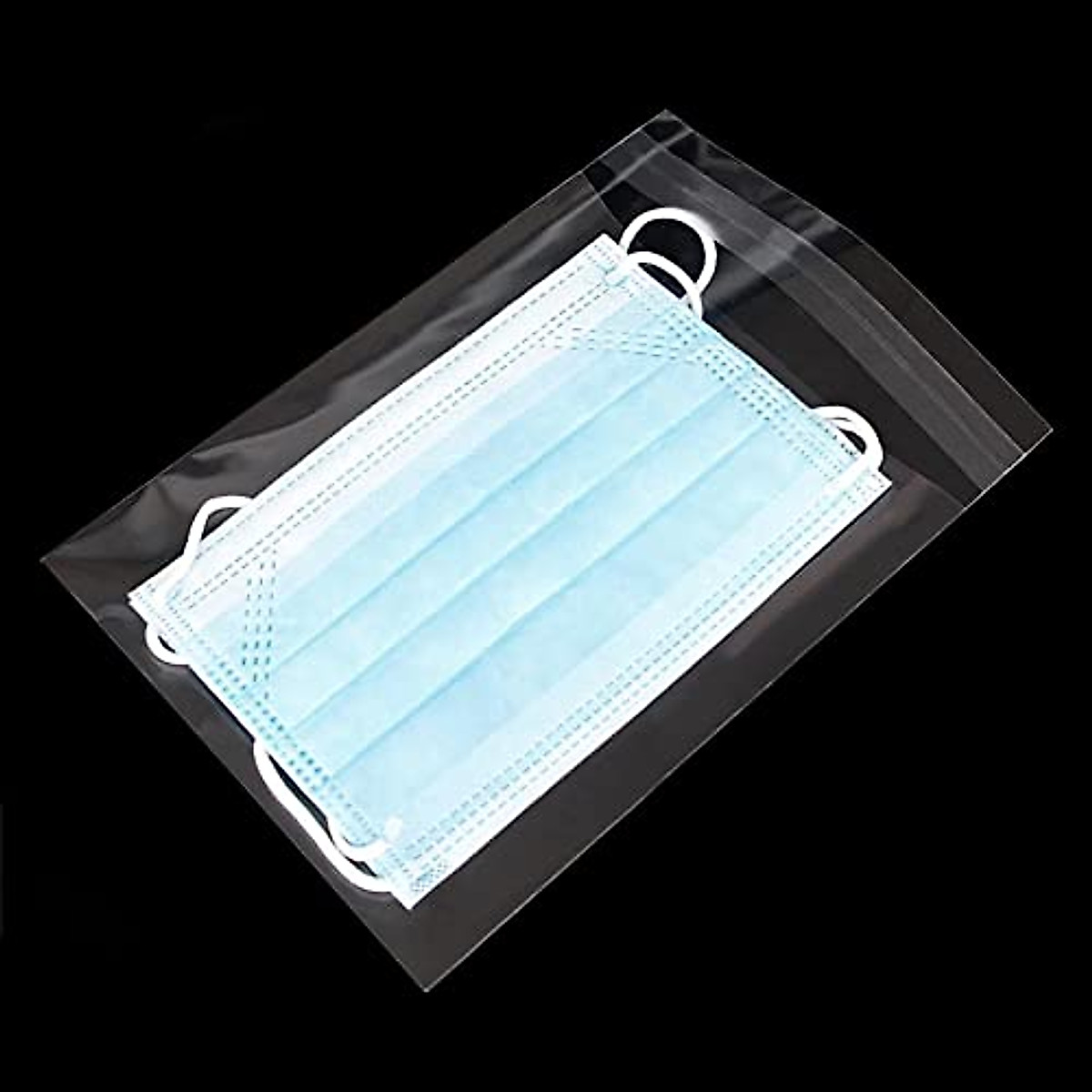 UUYYEO 100 Pcs Clear Plastic Cello Bags - Sealable, Transparent, Resealable, Self-Sealing, 5 x 7in
