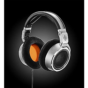 Neumann NDH 30 Dynamic Open-Back Headphone for Professional Mixing, Mastering, Twitch, YouTube, Podcast, Production, High Definition Music Listening, Titanium (509111) Large