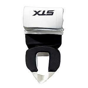 STX Field Hockey Reversible Shin Shield, Black/White, Adult