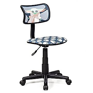 Idea Nuova Star Wars Grogu Aka Baby Yoda Swivel Mesh Rolling Desk Chair