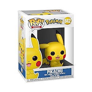 Funko POP Pop! Games: Pokemon - Pikachu (Sitting), 3.75 inches Multicolor 56307