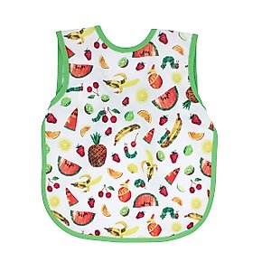 BapronBaby Eric Carle Tropical Fruit Bapron - No Neck Tie Safer Bib for Baby & Toddler - Soft Waterproof Stain Resistant - Machine Washable - Sz Baby/Toddler 6m-3T