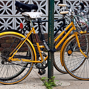 Favoto Bike Chain Lock, 5 Digit Combination Anti-Theft Bicycle Lock, Security Resettable Heavy Duty Hardened Steel, Ideal for Outdoor Motorcycle E-Bike Bikes Gate Fence Ladder Lawn Mower, 3.8 feet