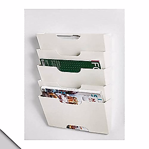 Ikea Kvissle 5 Shelve Metal Wall Magazine File Rack, White