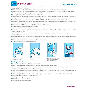 MAM Easy Start Anti Colic 5 oz Baby Bottle, Easy Switch Between Breast and Bottle, Reduces Air Bubbles, 2 Pack, Newborn, Girl