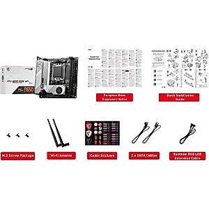 MSI MPG B650I Edge WiFi Gaming Motherboard (AMD Ryzen 9000/8000/7000 Series Processors, AM5, DDR5, PCIe 4.0, M.2, SATA 6Gb/s, USB 3.2 Gen 2, HDMI, Wi-Fi 6E, Bluetooth 5.3, 2.5Gbps LAN, Mini-ITX)