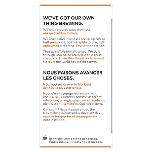 TAZO Passion Herbal Tea Bags, Hot or Iced, Caffeine Free, 20 Total Tea Bags