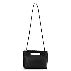 The Sak Womens Linden Leather Crossbody, Black, One Size US
