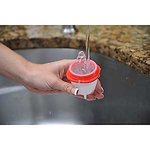 Egglettes Egg Cooker - Hard Boiled Eggs without the Shell, 4 Egg Cups