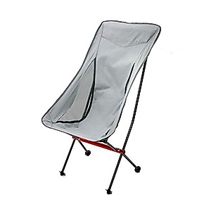 TRENTSNOOK Exquisite Camping Stool Outdoor Folding Chair Seat Portable Steel Stool Beach Chair Fishing Beach Barbecue Camping Picnic Picnic (Color : Black)