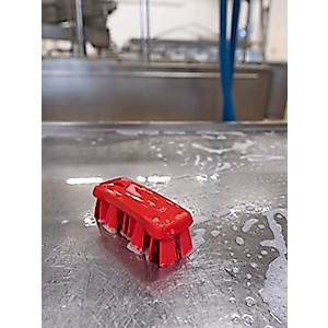 Vikan 38913 UST 6.9" Hand Brush - Stiff, Blue