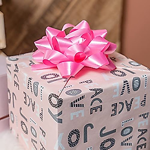 WRAPAHOLIC Pink Gift Bow Assortment (12 Bows) for Birthday, Wedding, Christmas, Baby Shower, Bridal Showers