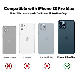 OTOFLY Compatible with iPhone 12 Pro Max Case 6.7 inch(2020),[Silky and Soft Touch Series] Premium Soft Liquid Silicone Rubber Full-Body Protective Bumper Case for iPhone 12 Pro Max (Black)