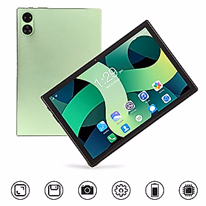 RTLR Tablet PC, Dual WiFi 100-240V Octa Core CPU Dual Camera 128GB Expandable 10.1 Inch Tablet 2 Card Slot for Entertainment (US Plug)