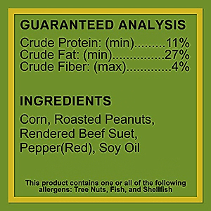 C&S Hot Pepper Delight No Melt Suet Dough 11.75 Ounces, 12 Pack