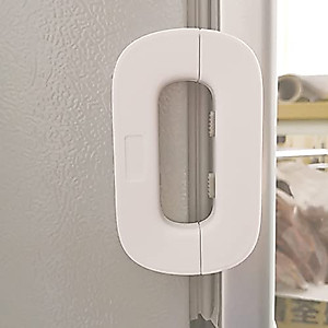 CNBEIAN Child Safety Locks for Refrigerator Doors-2 Pack-White