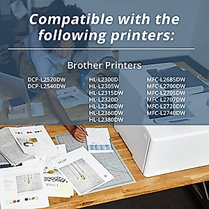 Arthur Imaging Compatible Toner Cartridge Replacement for Brother TN660 TN630 High Yield Compatible with HL-L2300D HL-L2380DW HL-L2320D DCP-L2540DW MFC-L2700DW MFC-L2685DW (Black, 2-Pack)