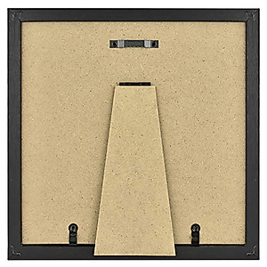 MCS Gallery Essential Picture Frames, Photo Gallery Wall Frame Set, Black Woodgrain, 8 x 8 Inch, 2-Pack