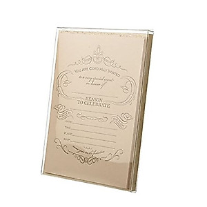 ClearBags Crystal Clear Greeting Card Boxes A7, 25 Pack, 5x7 Box Case for Cards, Envelopes, Party Favors, Treats, Photo Storage, Gift Holder, Stationery Organizer, Small Business Packaging & Supplies, FB4A