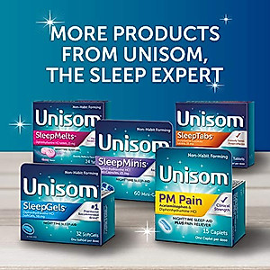 Unisom Nighttime Sleep-Aid Gels, Diphenhydramine HCI 50mg, 100 Count