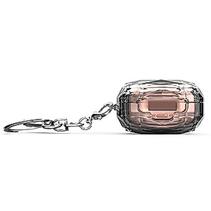 EZICOK Compatible with Samsung Galaxy Buds Live Case (2020), Geometric Designed Hard PC Shockproof Headphones Protective Cover Portable with Keychain for Galaxy Buds Live Earbuds Accessories (Clear)