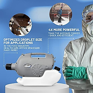 Vectorfog C100+ ULV Disinfectant Fogger, Mist Blower and Sprayer for Applying Disinfectants, Biocides and Insecticides (Comes with Free Shoulder Strap)