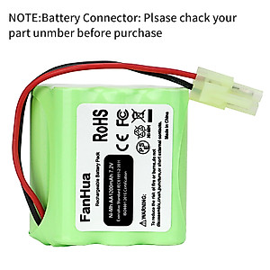 1200mAh XB2950 Replacement Battery for Shark V2950 V2950A V2945Z V2945 Vacuum Carpet Sweeper 7.2V Ni-Mh Battery