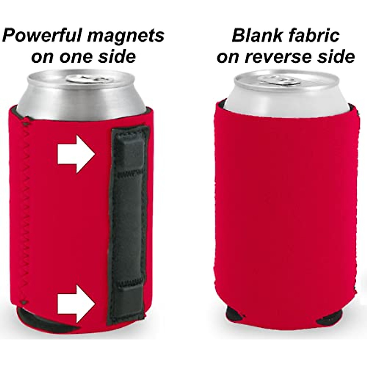 Blank Magnetic Can Coolie (6 Pack, Various)