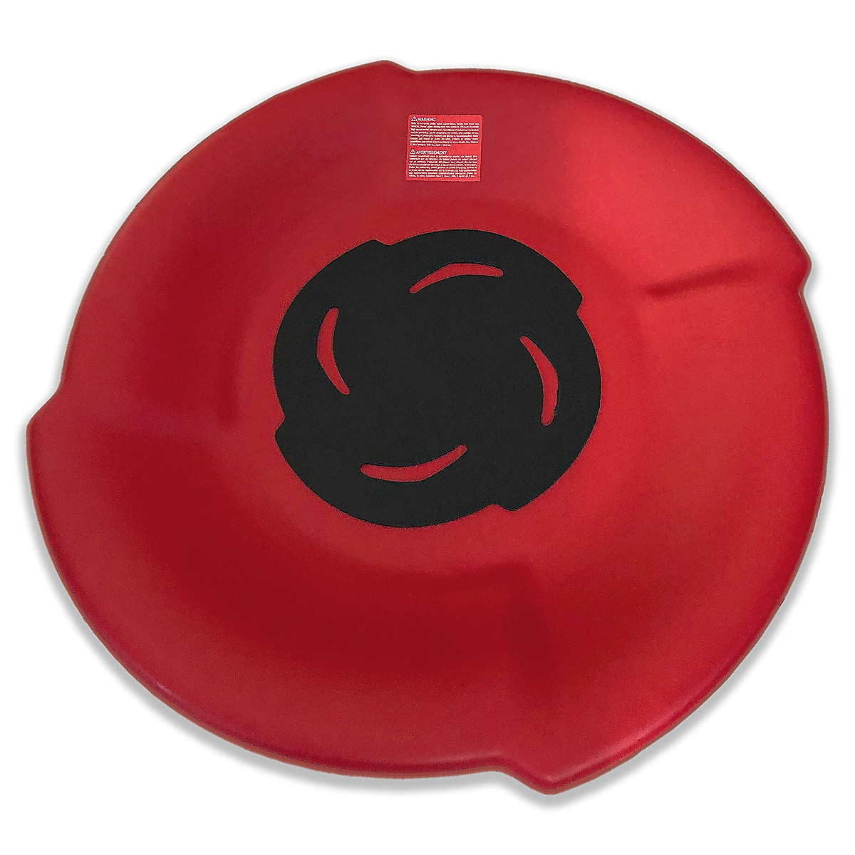Flexible Flyer Roto-Molded Snow Saucer Sled for Kids and Adults. Round Slider Disc, Red, 27 Inches