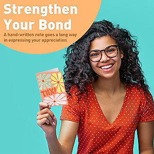 S&O Thank You Cards with Envelopes - Blank Thank You Cards for Handwritten Messages - Thank You Notes with Envelopes Set of 24 - Assorted Thank You Cards for Teachers with Color Envelopes to Mix & Match