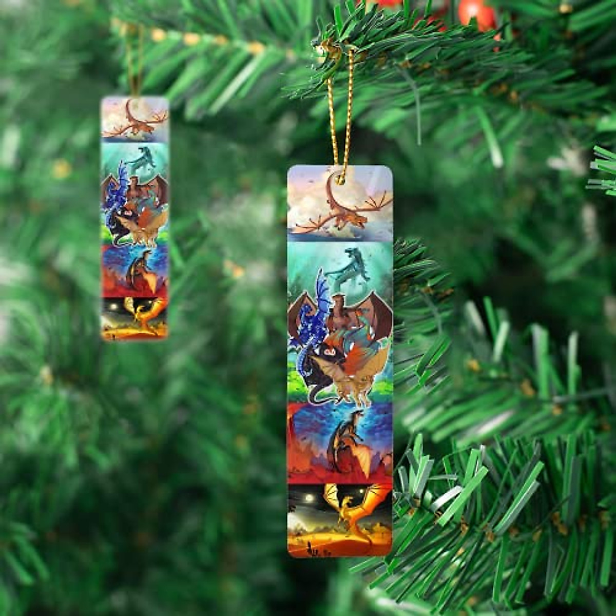 Bookmarks Ruler Metal Tassels Fire Bookography Dragon Reading Novels Bookworm Measure for Book Bibliophile Gift Reading Christmas Ornament Markers Bookmark