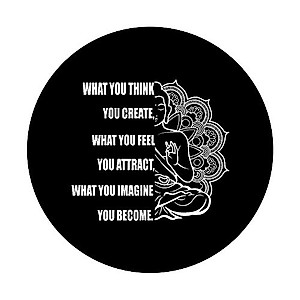 Buddha Meditation Shirt Law Of Attraction PopSockets Swappable PopGrip