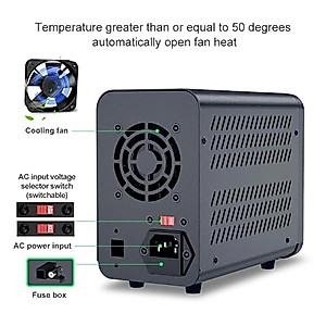Adjustable DC Power Supply with 4-Digit LED Display; 5V/3.6A USB Fast Charging with 3-Group Memory with Encoder Adjustment(APS1602H 160V 2A)